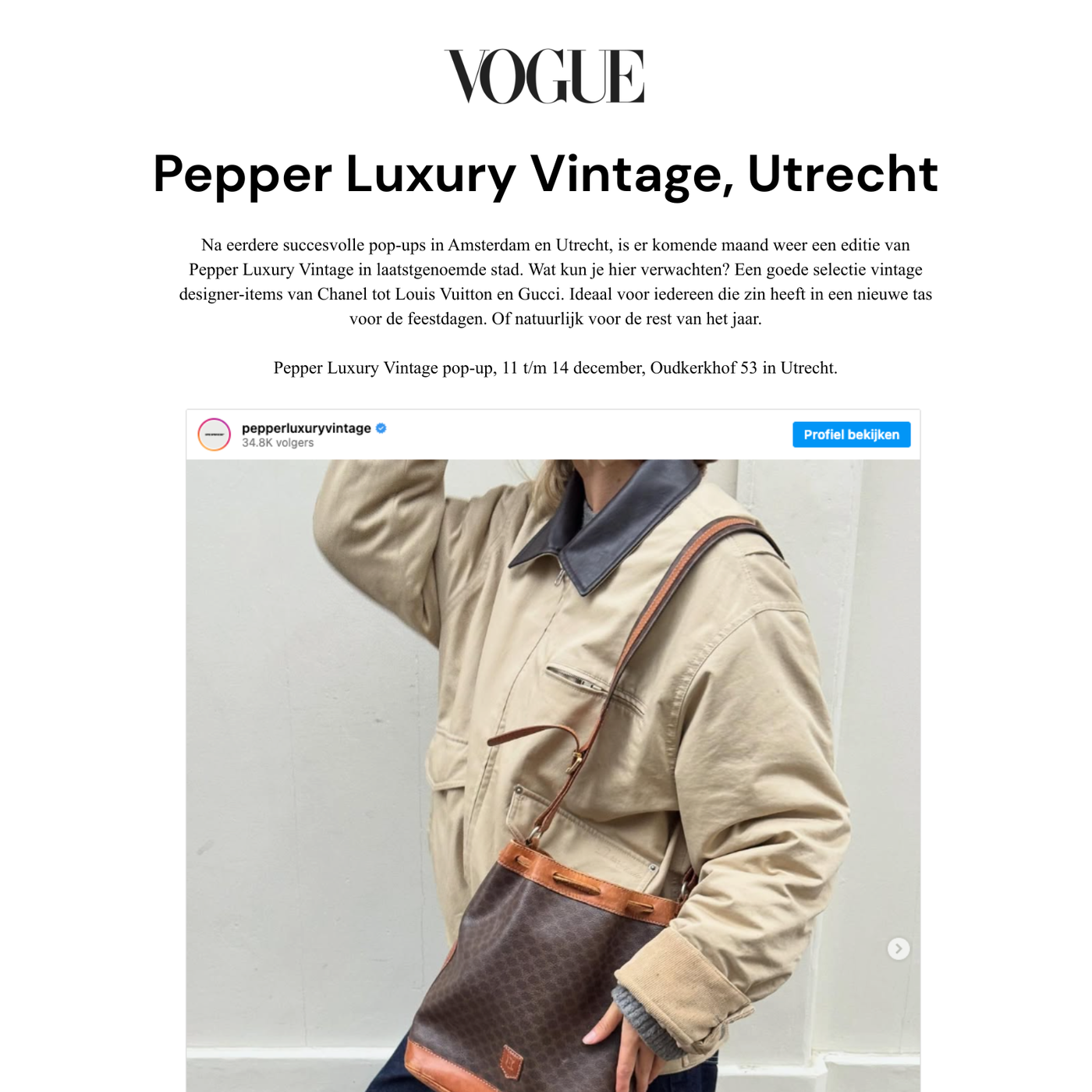 About Pepper - Pepper Luxury Vintage